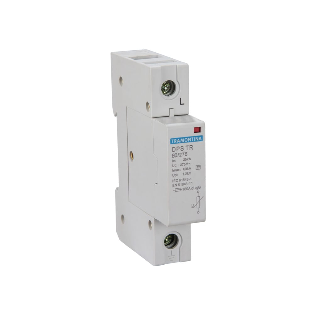 Dispositivo de Proteção Contra Surtos 1 P olo 60 KA 275v Classe II ...