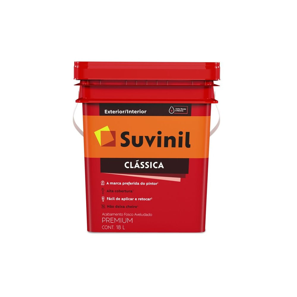 Tinta Gelo 18 Litros Suvinil Clássica - Babá Materiais de Construção