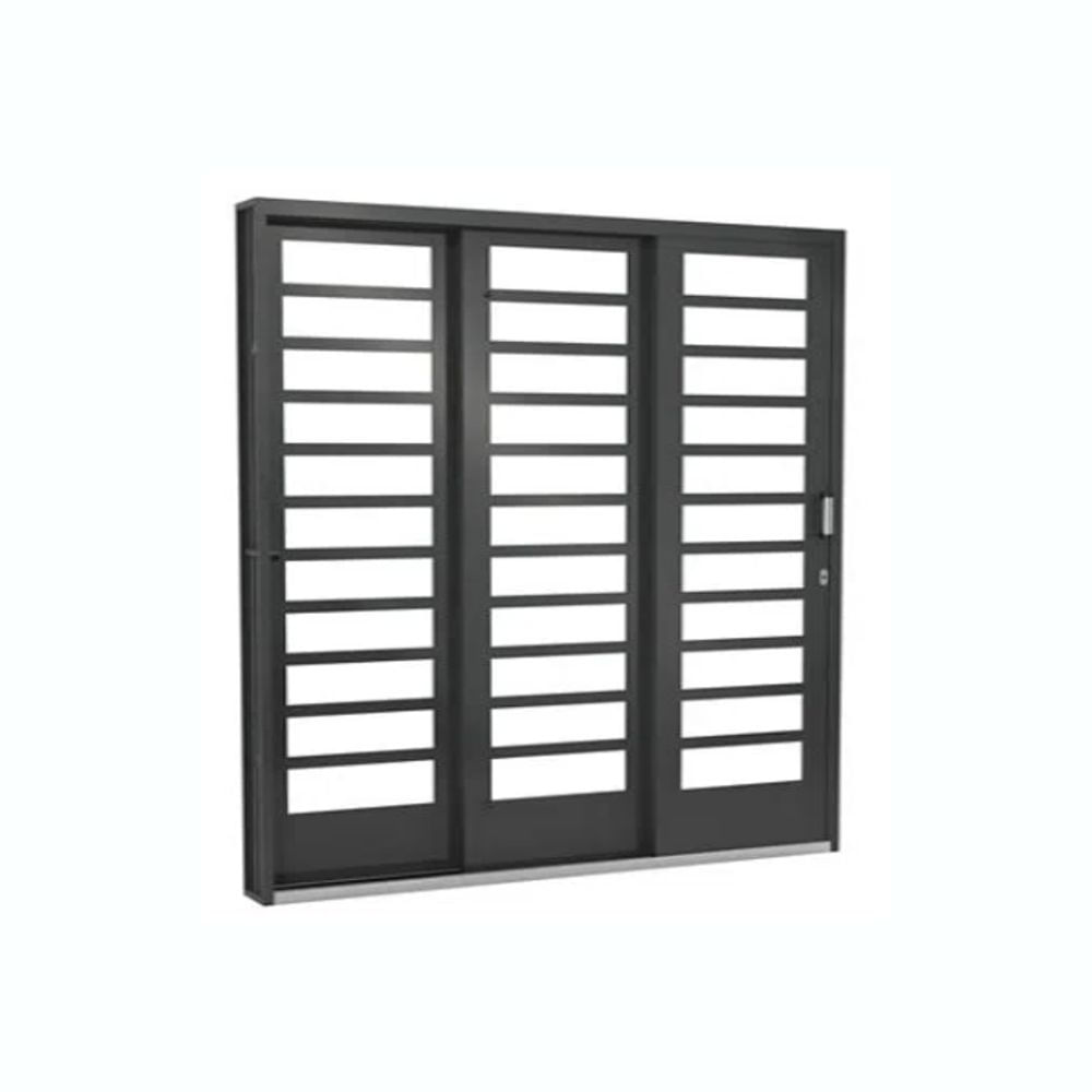 Porta de Correr 2.00 x 2.15 Metros Grade Retangular Esquerda Ramassol ...
