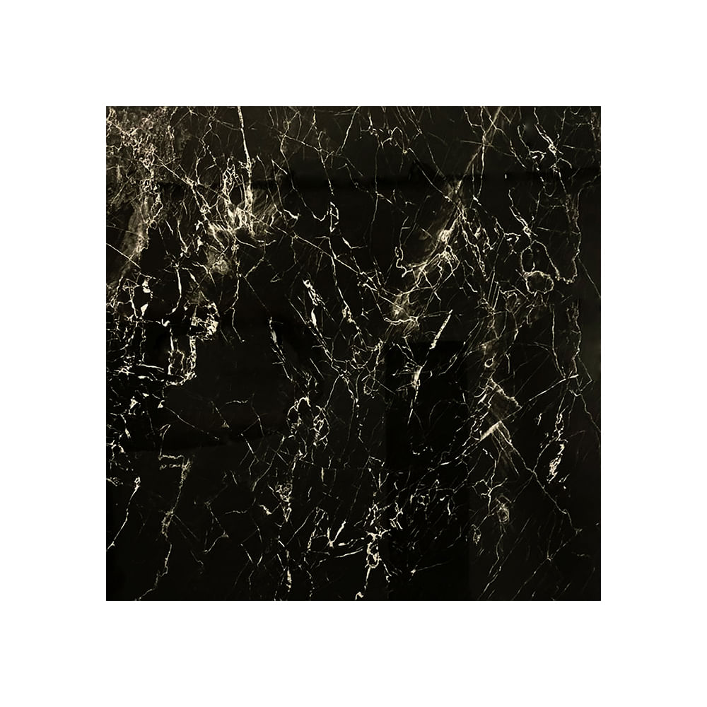 Piso 81 x 81 cm Polido Retificado Semi Gress Midnight 112550005 Ceral ...